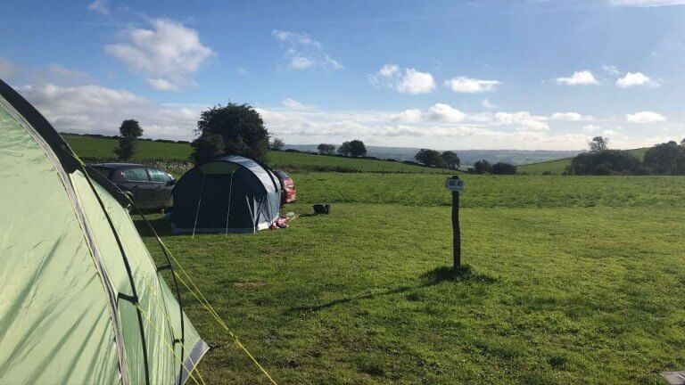 Camping at Common End Farm Campsite in the Peak District