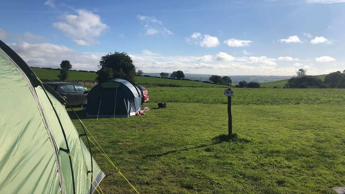 Camping at Common End Farm Campsite in the Peak District